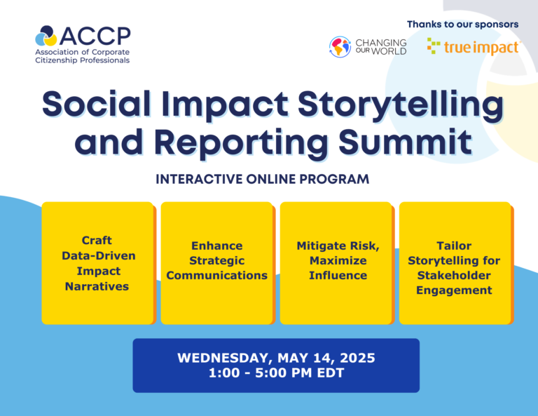 Homepage - Association of Corporate Citizenship Professionals