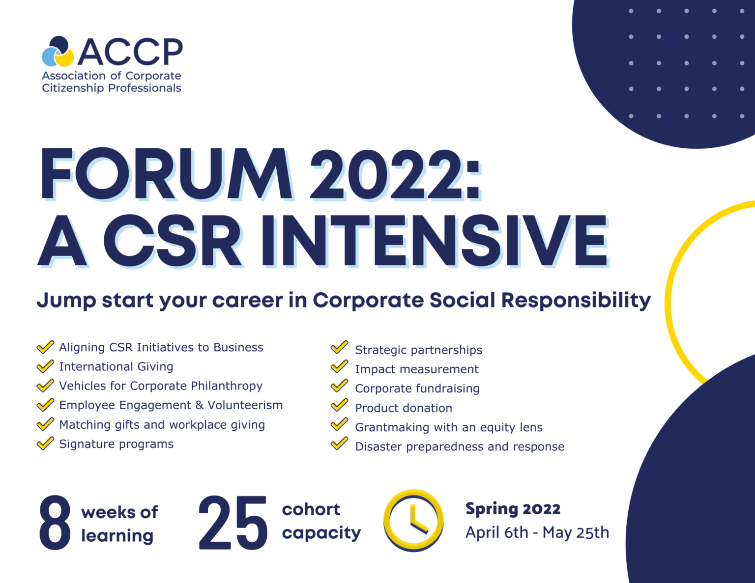Forum 2022: A CSR Intensive - Association of Corporate Citizenship ...