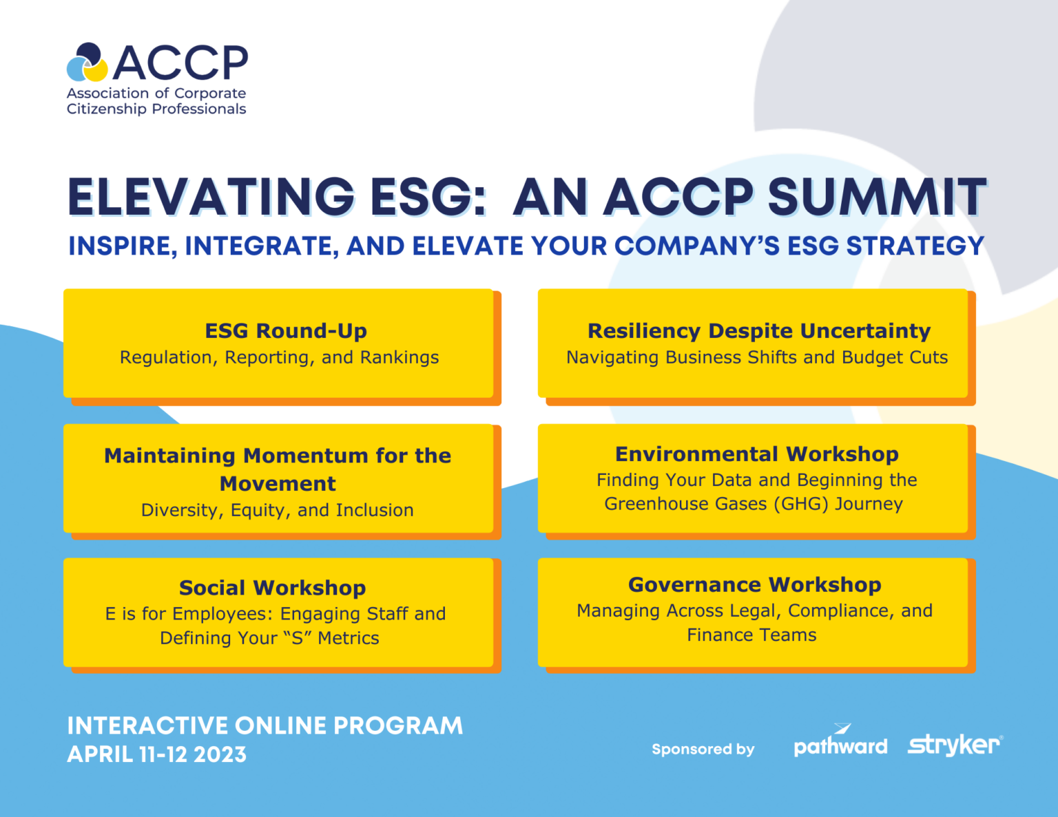 2023 Programs - Association of Corporate Citizenship Professionals